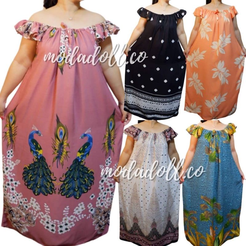 ModaDollCo. 4XL Dahlia Butterfly Big Challis Duster | PLUS SIZE (Up to 4XL) | Taytay Tiangge ...