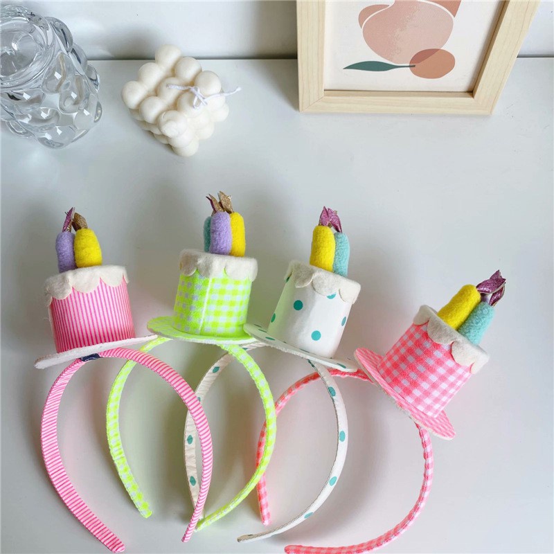 Birthday Cake Hat Baby Shower Decorative Headband Children's Party ...