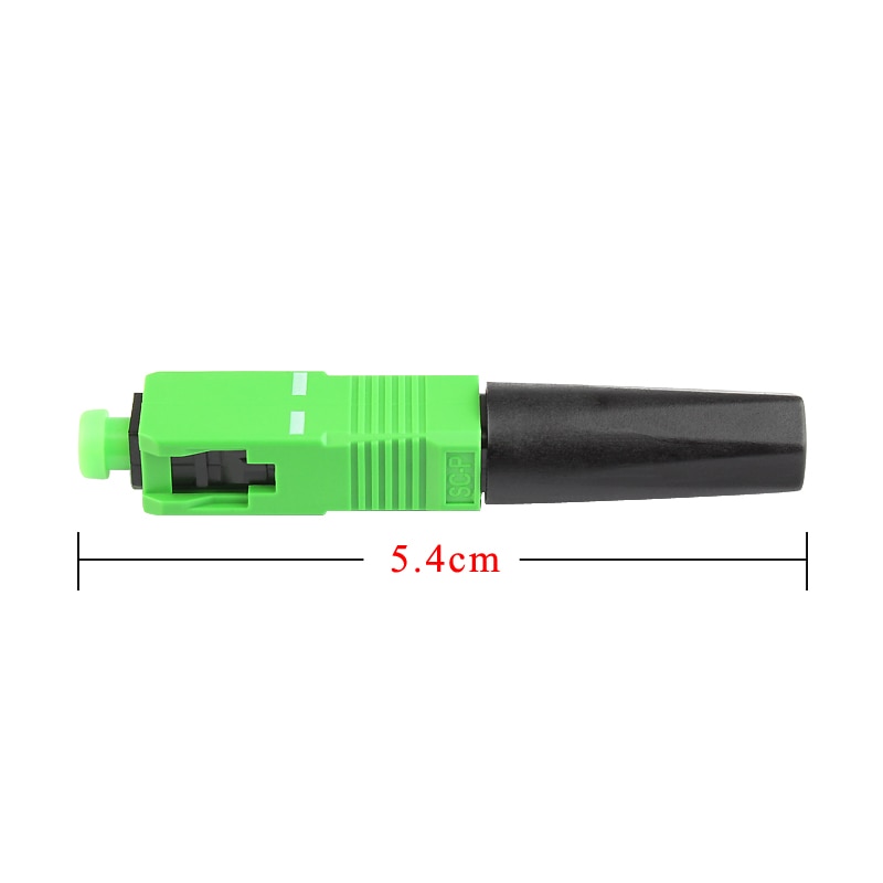 100PCS FTTH quick connector Embedded SC APC Fiber Optic Fast Connector single-mode SCAPC fiber ...