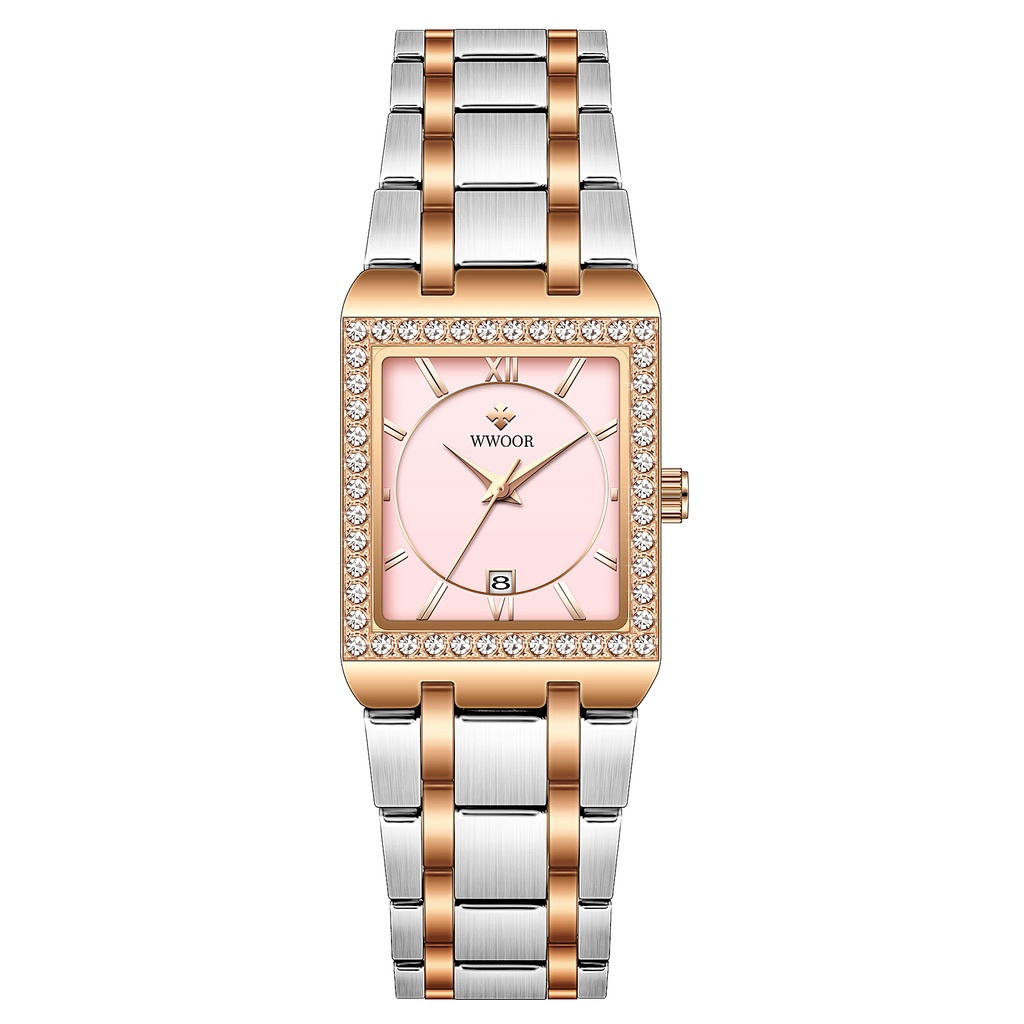 Wwoor Women Watch Luxury Waterproof Quartz Fashion Business Ladies With ...