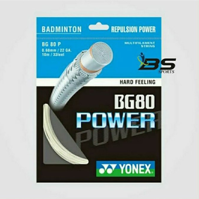 Yonex BG80 POWER BG 80 POWER BG80 BG 80 BADMINTON RACKET STRINGS ORIGINAL 100%!! | Shopee ...
