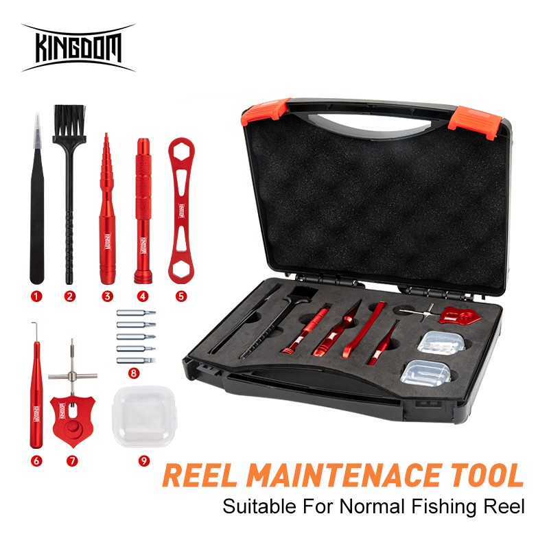 Kingdom Fishing Reel Repair Tool Kit Remove Bearing Maintenance For ...