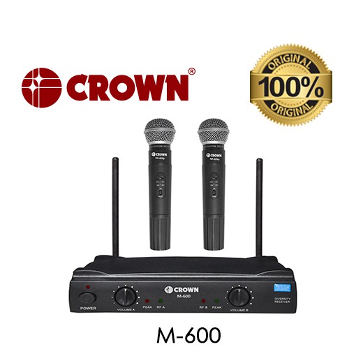 M-600 CROWN WIRELESS MICROPHONE | Shopee Philippines