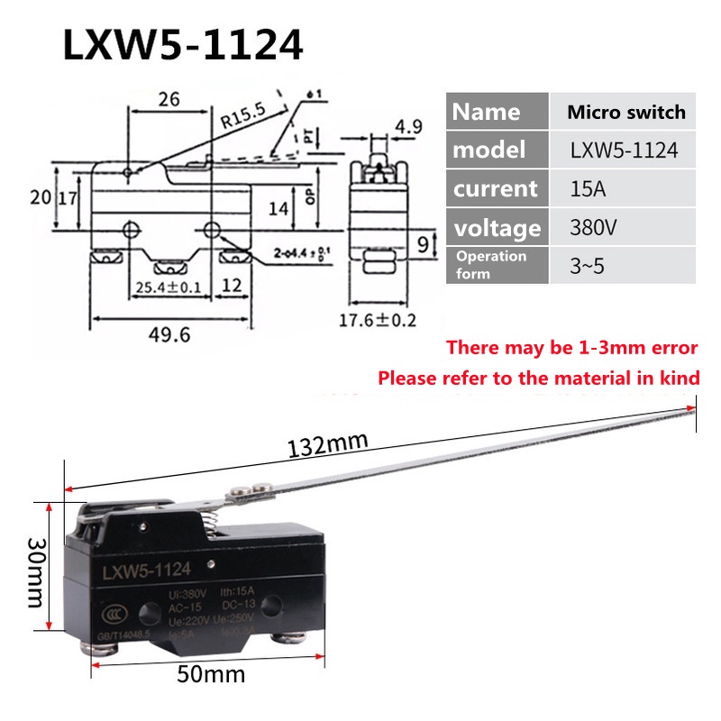 Micro switch,Travel switch,LXW5-11M Q1 Q2 N1N2 D1 Z1 G1 G2 G3 1124 ...