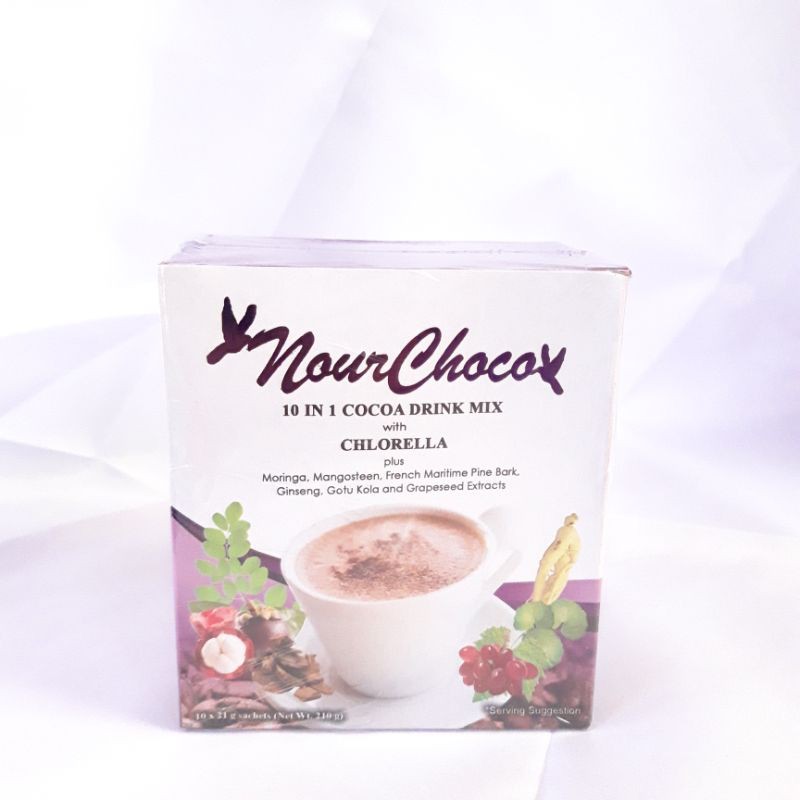 NourSkin NourChoco 10 in 1 Cocoa Drink Mix | Shopee Philippines