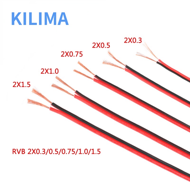 RVB Cable Electrico Copper Rubber 15AWG 17AWG 18AWG 20AWG 22AWG LED ...
