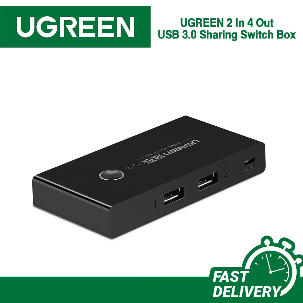 Ugreen US216 30768 2 In 4 Out USB 3.0 Sharing Switch Box | Shopee Philippines