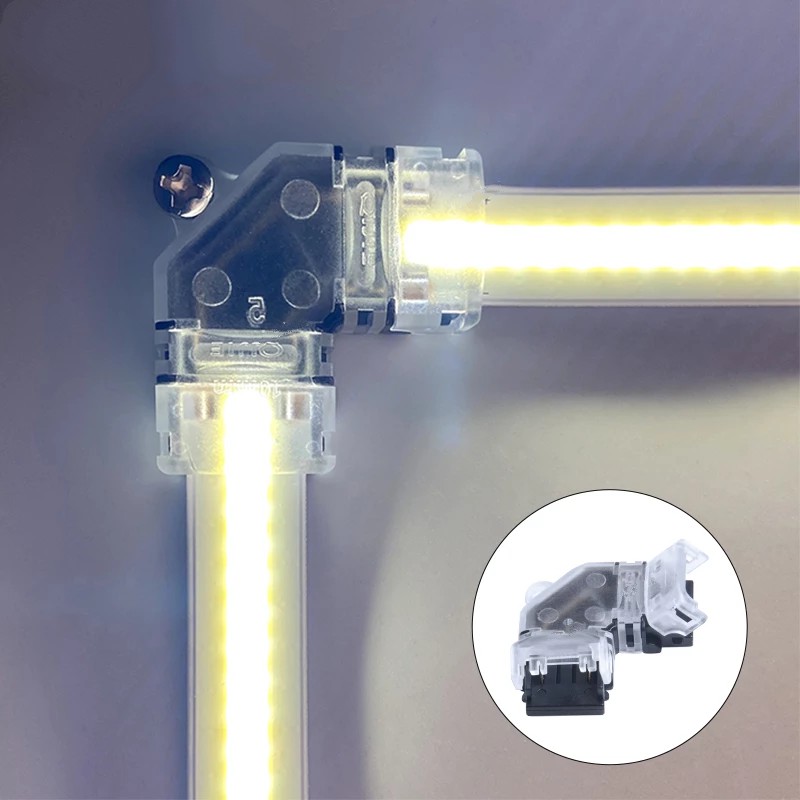 1pcs High-Density 2/4pin L Shape LED Strip Connector for RGB Single ...