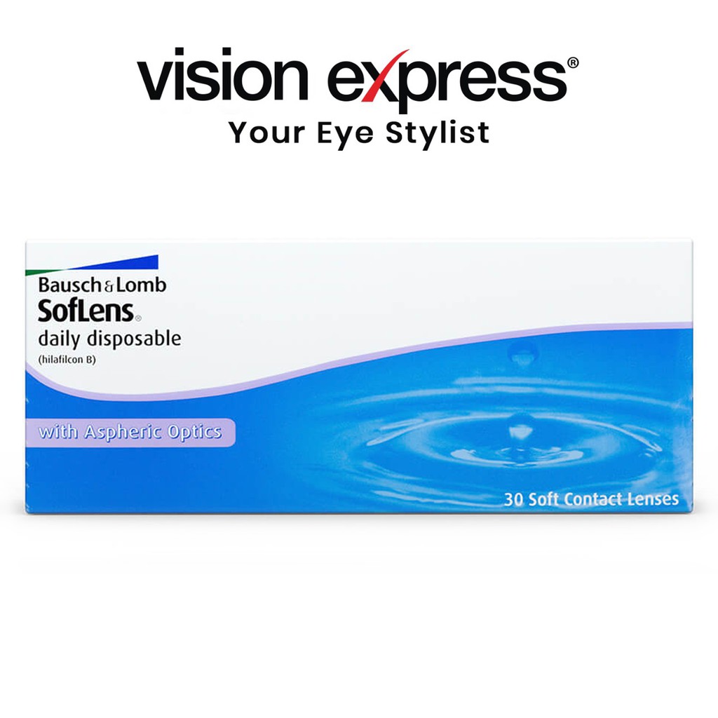 Vision Express Bausch & Lomb Soflens Daily Disposable Clear Graded ...