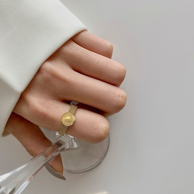 Niche Design Touch Portrait Ring Female Fashion Unique Cool Style ...