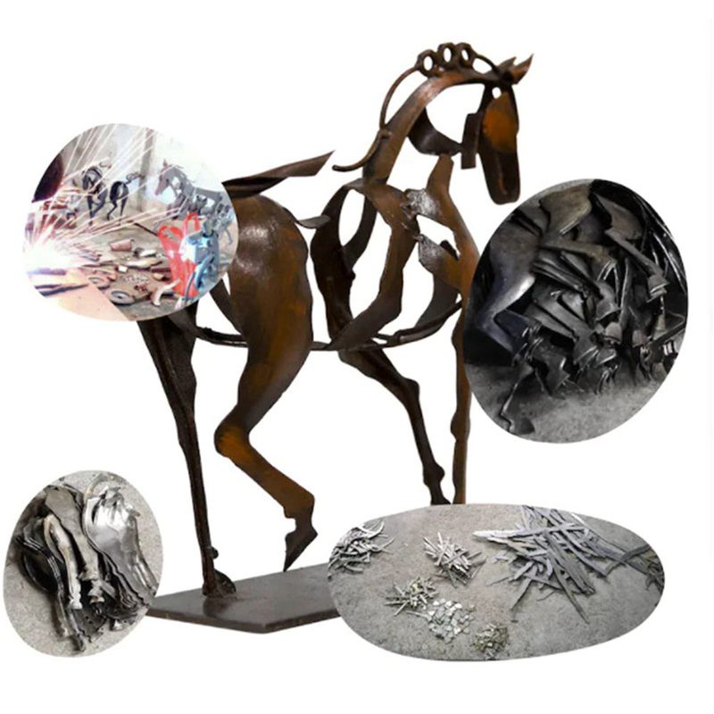 home lifeHorse Sculpture Adonis Metal Crafts Horses Sculpture Horse ...