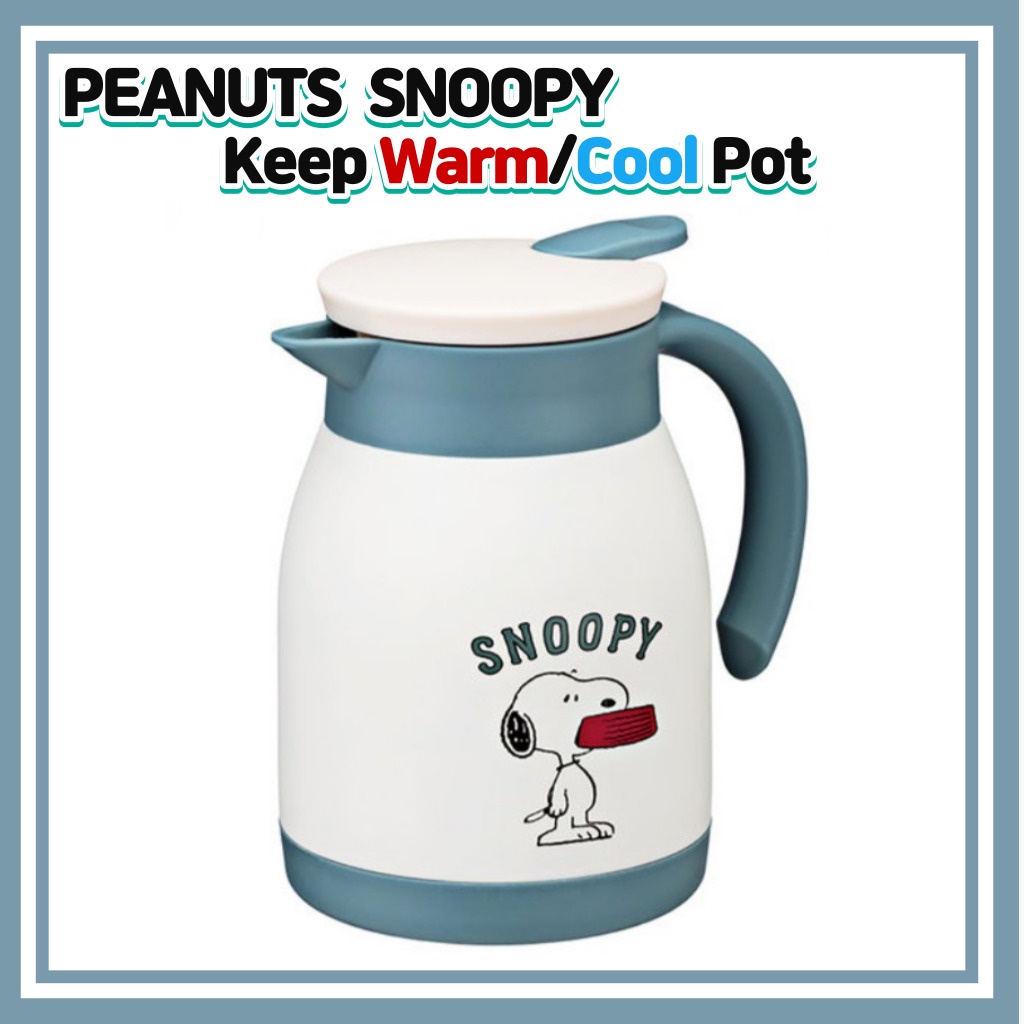 Snoopy warming/cooling stainless steel tea pots 600ML by skater/table ...