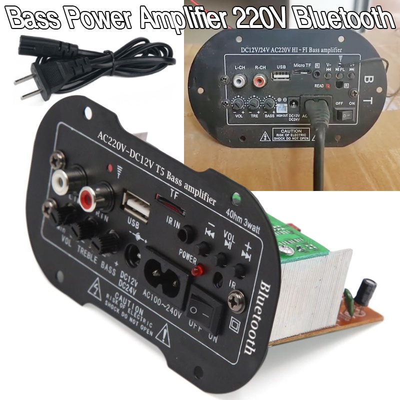 [Spot] Bass Power Amplifier 220V Bluetooth Hi-Fi Bass Power AMP Mini ...