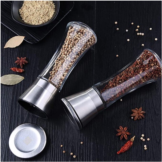 1piece Stainless Steel Chili Mill Shaker and Salt Crusher Mills Salt ...