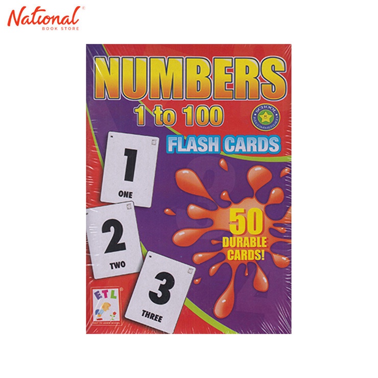 Numbers 1 To 100 Flashcards National Book Store | Shopee Philippines