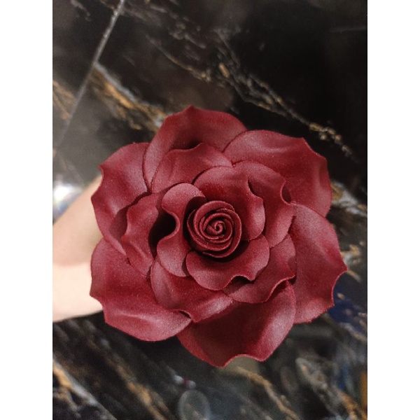 4inch maroon rose edible flower | Shopee Philippines