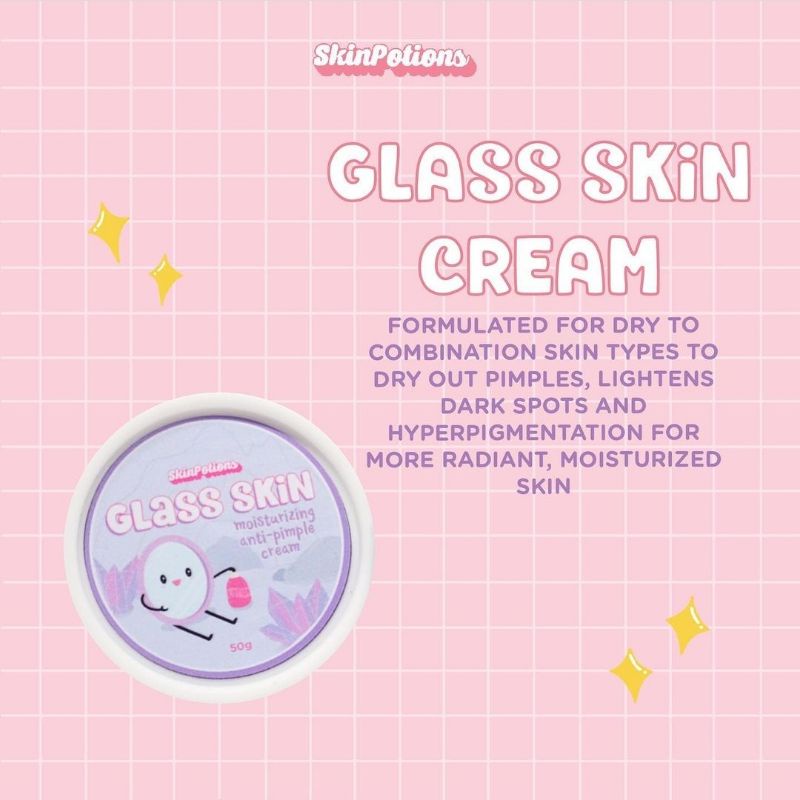 SKINPOTIONS Glass Skin Moisturizing Pimple Cream | Shopee Philippines