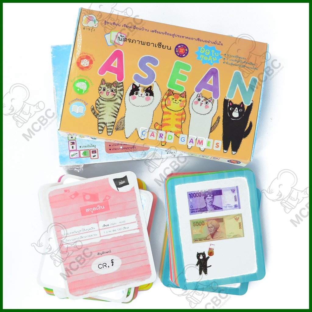 Asean Pictures Card Total Basic Information 10 Countries | Shopee ...