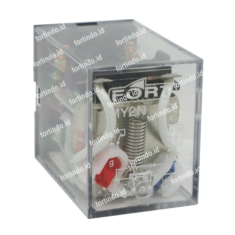 My2n Coil Relay 8pin Feet 220VAC 24DC 12VDC With FORT Brand Indicator ...