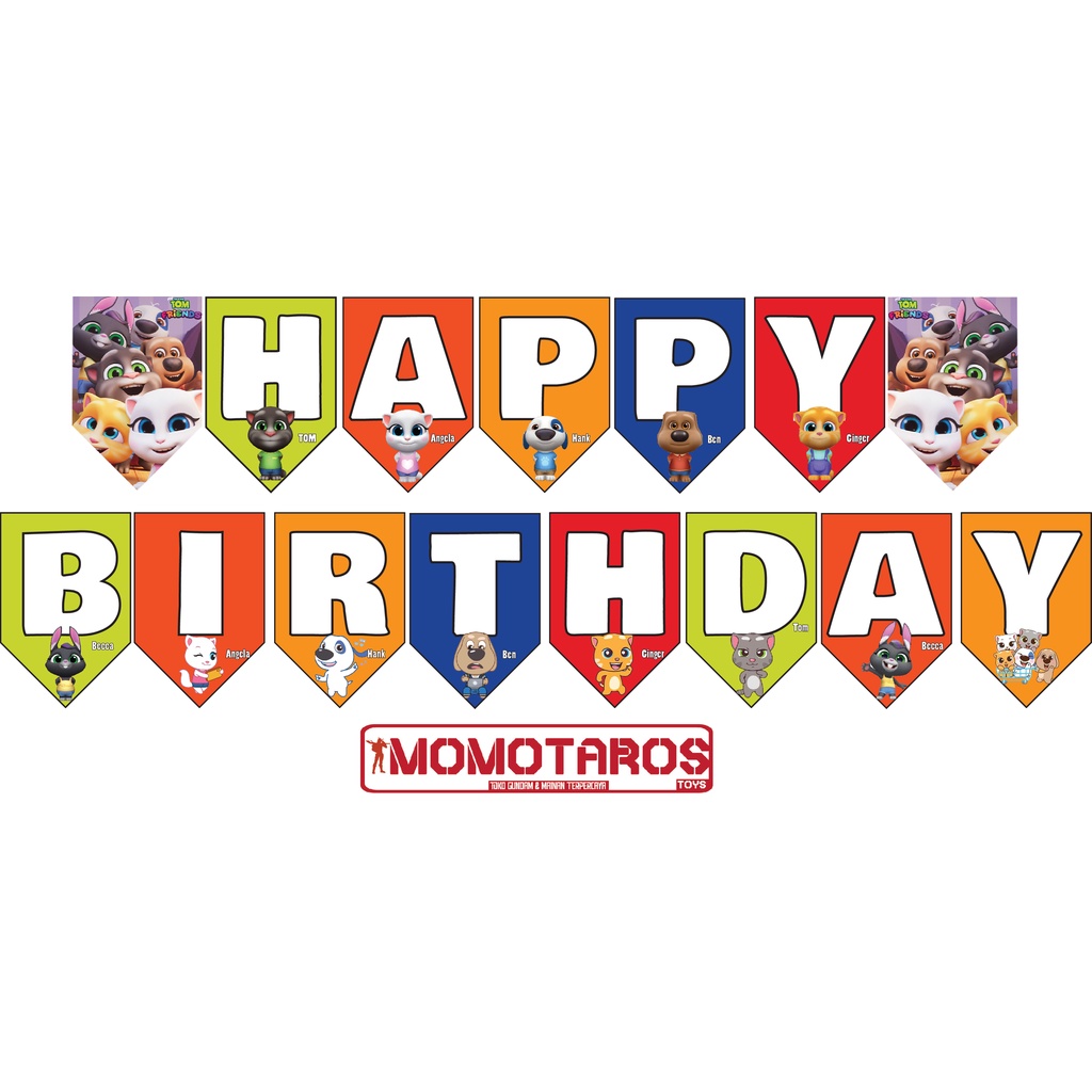 Hbd Talking Tom Friends Mini Banner set | Shopee Philippines