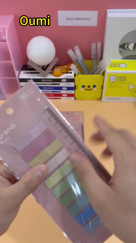 Oumi 200pcs Morandi Labeled Post-it Notes Index Sticker | Shopee ...