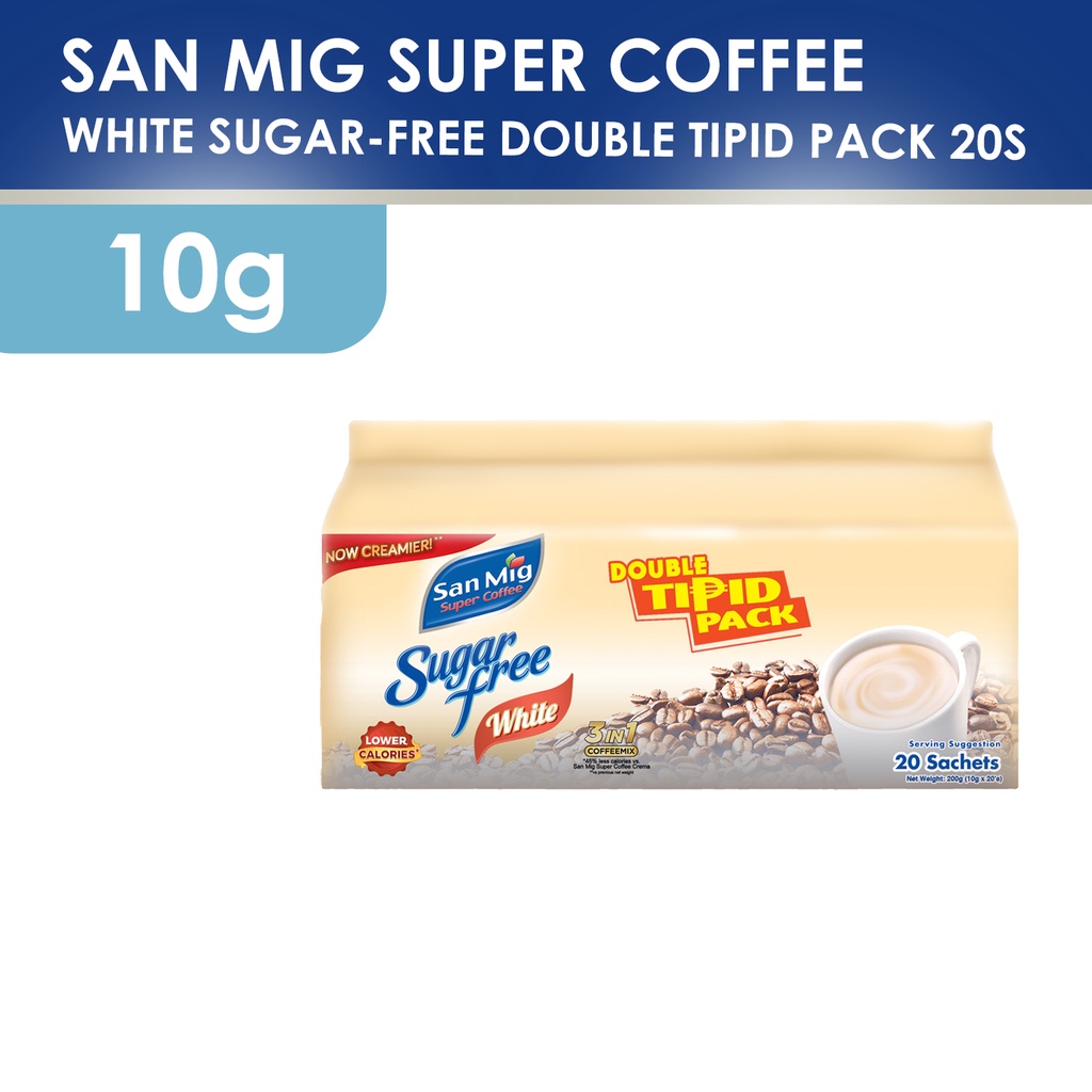 San Mig Super Coffee White SF Double Tipid Pack 20s (10g) | Shopee ...