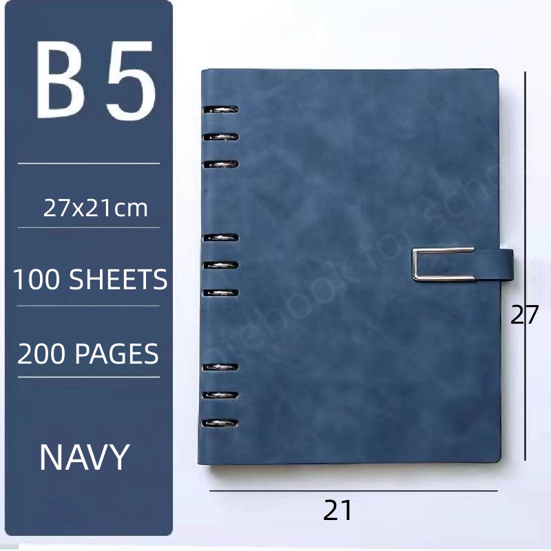 NFS A5/B5 loose-leaf notebook removable notepad with side buckle ...
