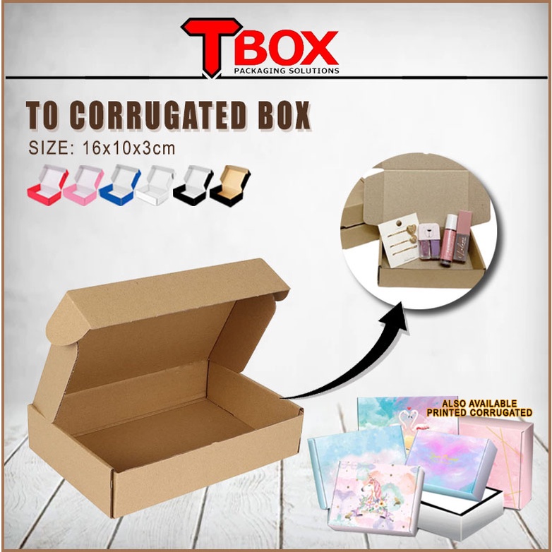 qjoq.ph | 1pc | T0 Carton box corrugated packaging Kraft Brown Kraft Mailer Corrugated Box ...