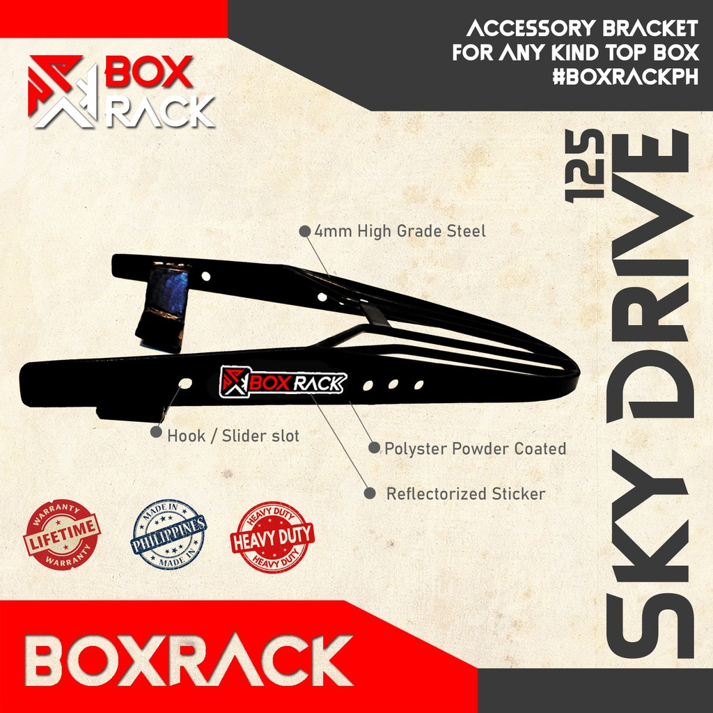 Monorack Motor Bracket for Skydrive 125 carb - ORIGINAL TOPBOX Bracket ...