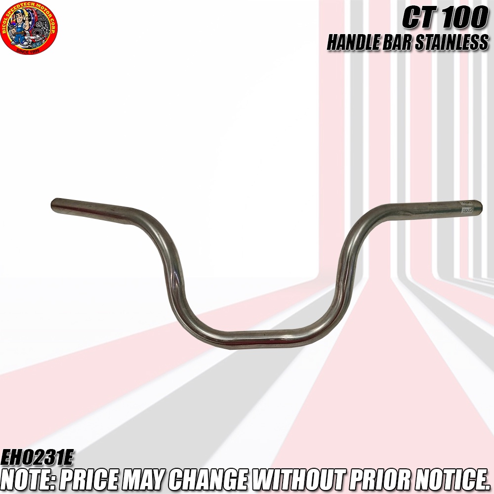 CT 100 HANDLE BAR STAINLESS (EH0231E) | Shopee Philippines