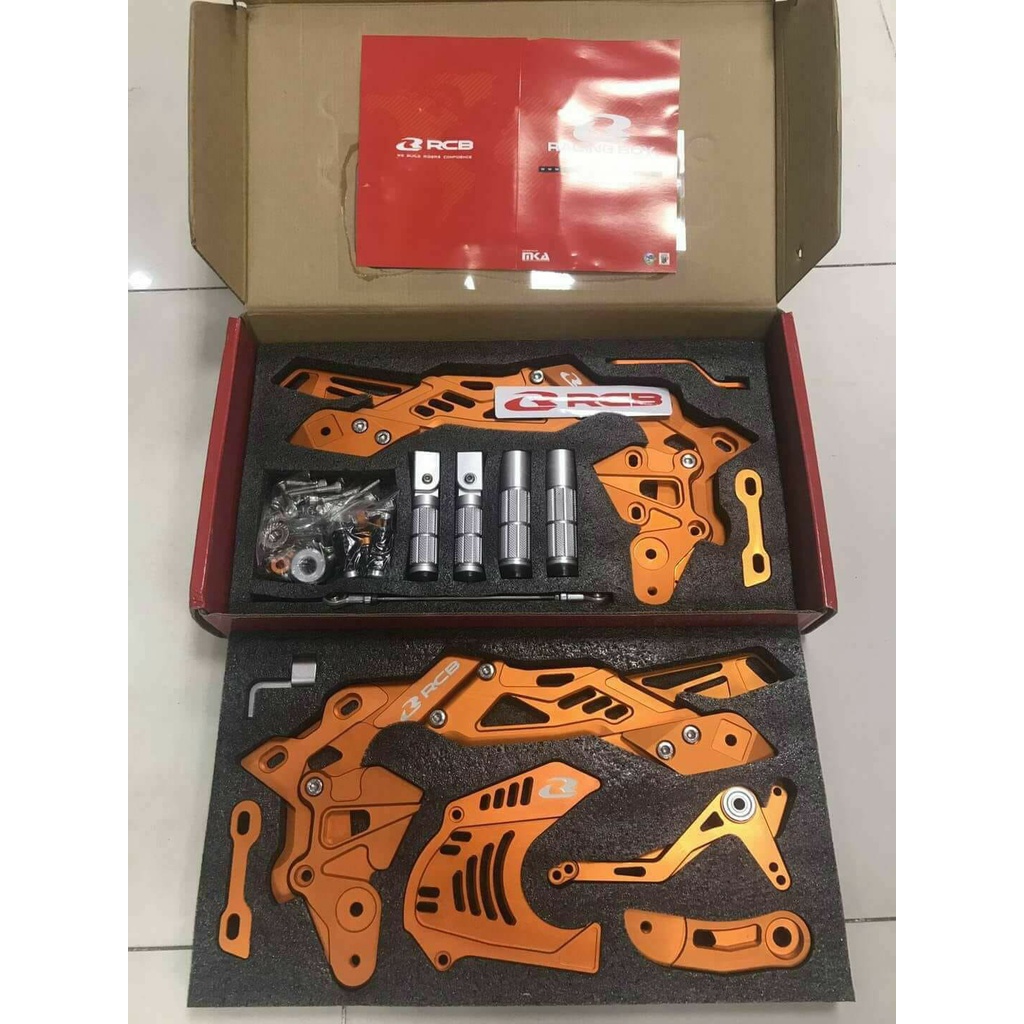 RACING BOY FULL SHIFTER SNIPER 150 ORANGE (NOT FOLDABLE) | Shopee ...