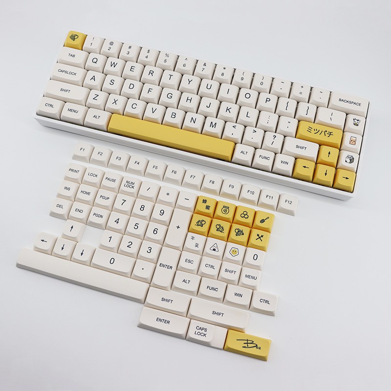 137 Key Honey Milk Keycaps PBT Keyboard Keycap XDA Profile Sublimation ...