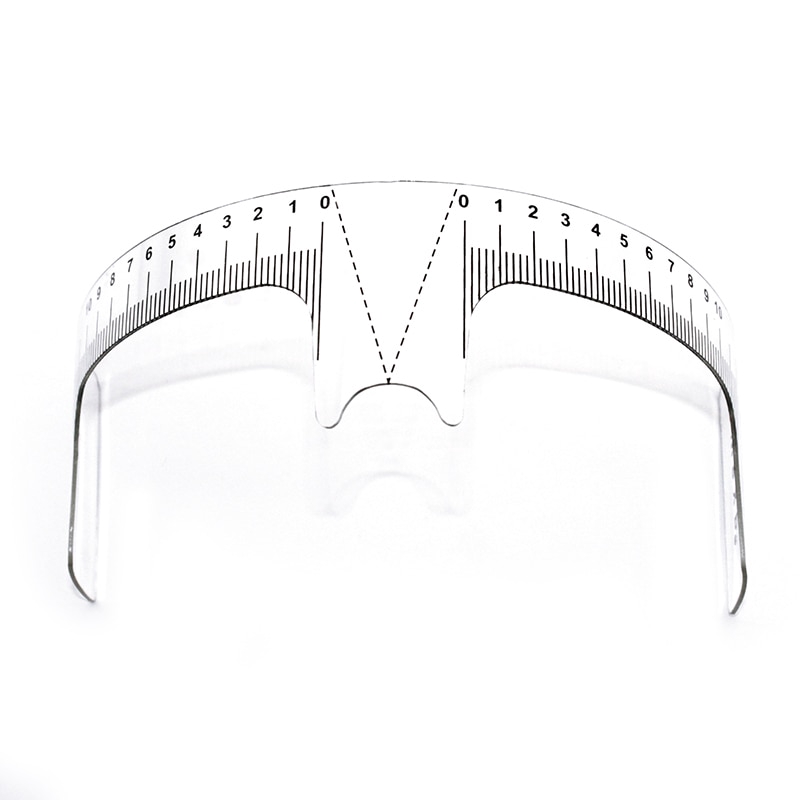 Eyebrow Grooming Stencil Shaper Ruler Reusable Eyebrow Ruler Measure ...