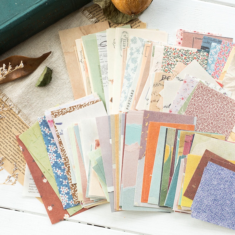 Wonderful garden vintage style art materials art papers for collage ...