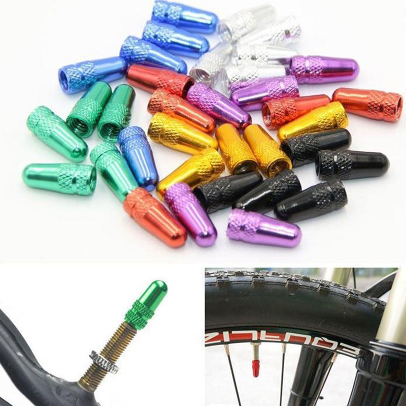 10Pcs Bike Valve Cap Bicycle Wheel Rim Tyre Stem Air Valve Caps Dust ...