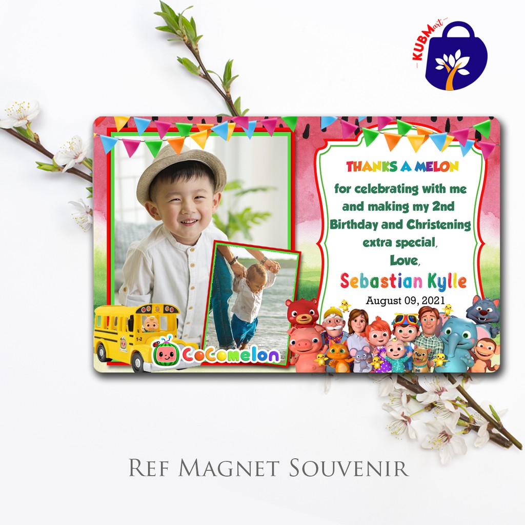 Customized Cocomelon Souvenir | Giveaway | Ref Magnet | for Birthday ...