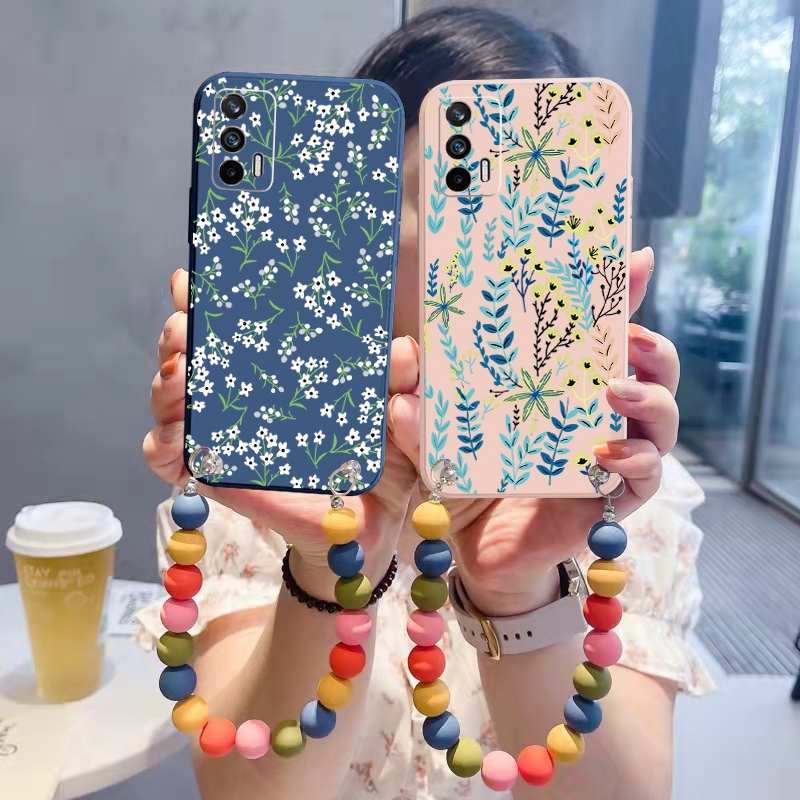 For OPPO A16 A94 A53 A15 A12 AX7 A52 A72 A92 A74 A54 5G Flower Beas ...