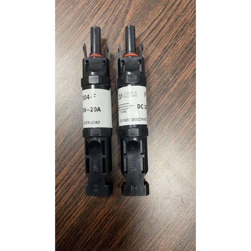 MC4 Fuse Connector 10A/15A/20A 1000V DC Photovoltaic solar cable IP67 ...