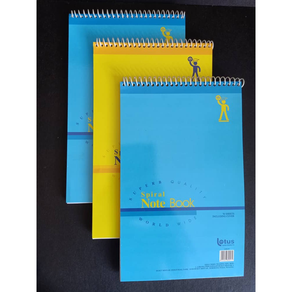 Lotus Spiral Notebook (3pcs/pack) | Shopee Philippines