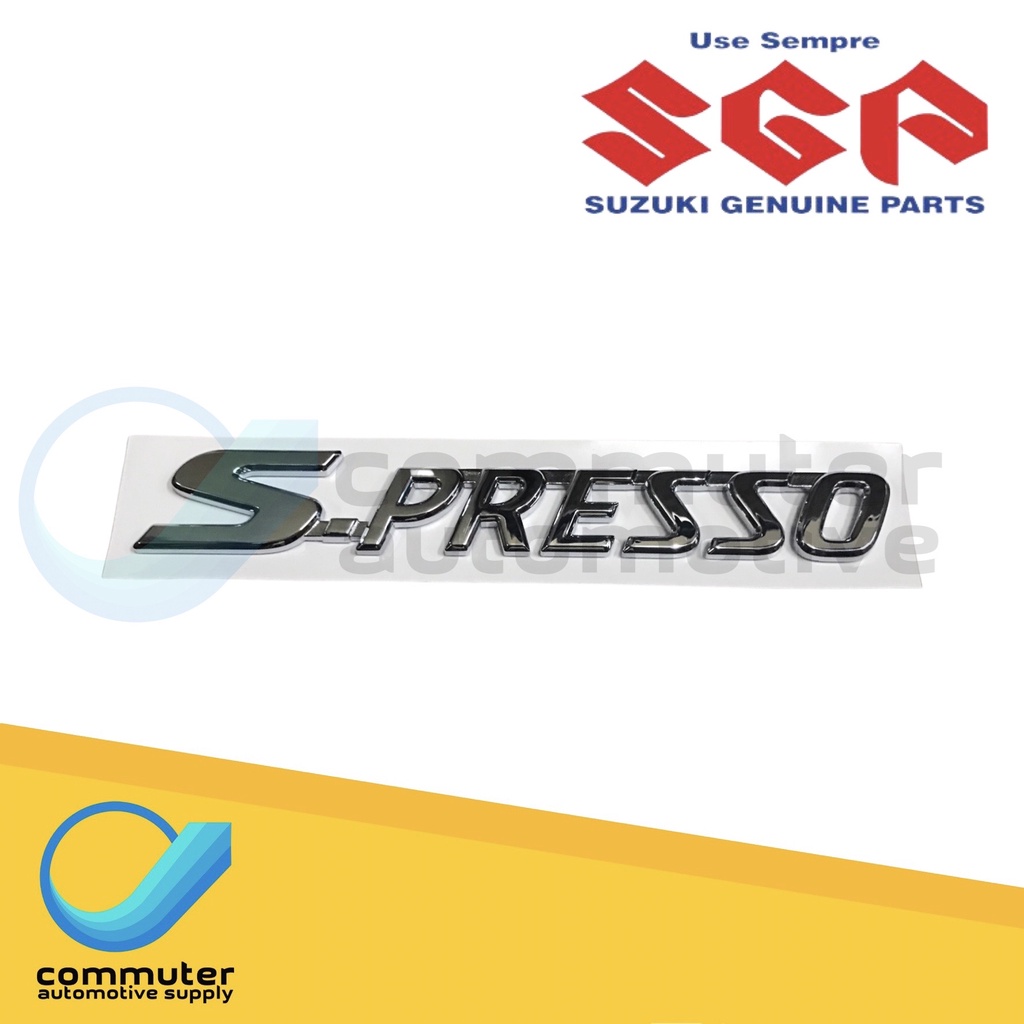 "SPRESSO" Chrome Emblem - Suzuki Genuine Parts | Shopee Philippines