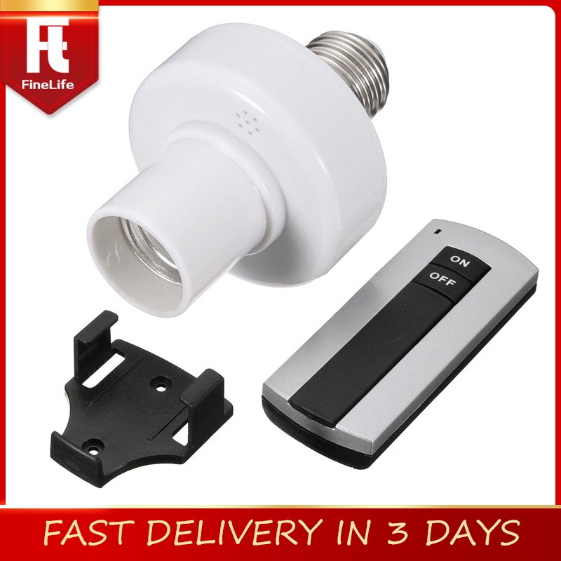 Professional E27 Wireless Remote Control Lighting Bulb Socket Socket ...