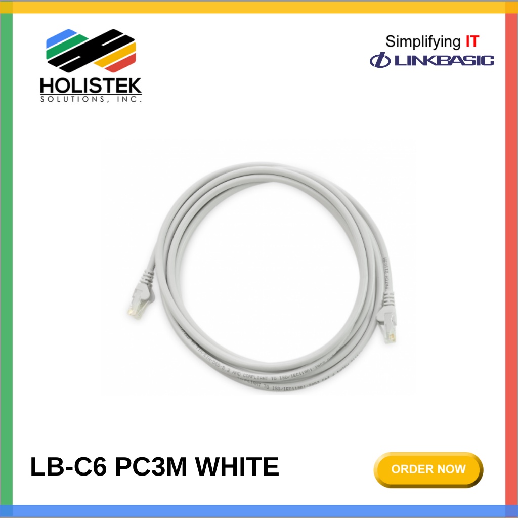 Linkbasic Patch Cord CAT6 3 Meters (N36-1-00209) | Shopee Philippines