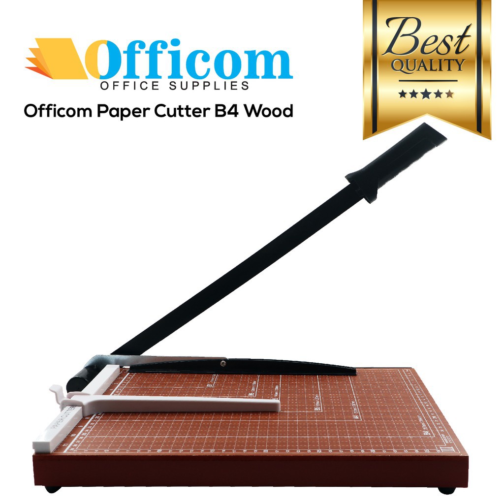 Officom Paper Cutter A3/A4/A5/B4/B5 Wood Base High Quality Cutter ...