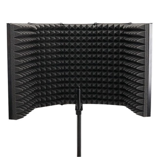 GSE 5 Panel Foldable Studio Microphone Isolation Shield Recording Sound ...