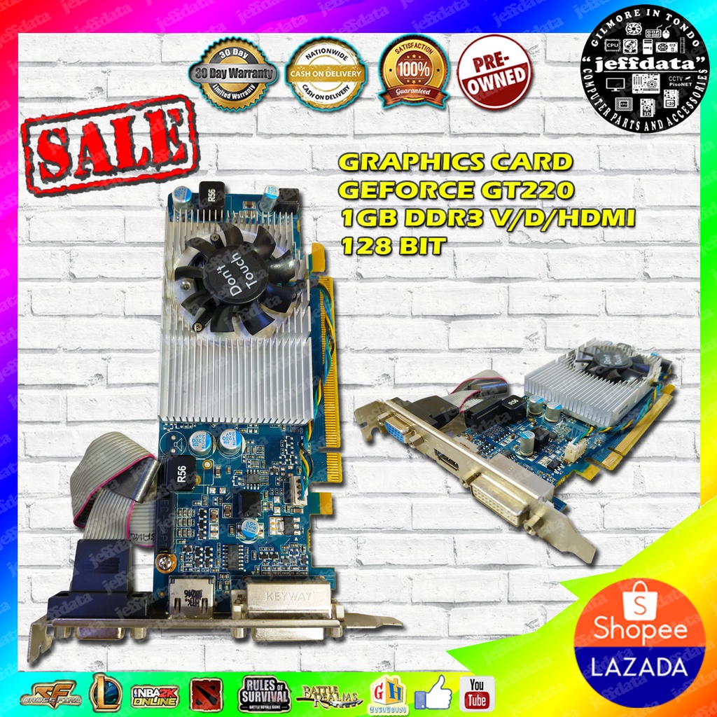 Gpu GeForce GT220 1gb 128bit Ddr3 Pci-e High Profile/ Low Profie dvi ...