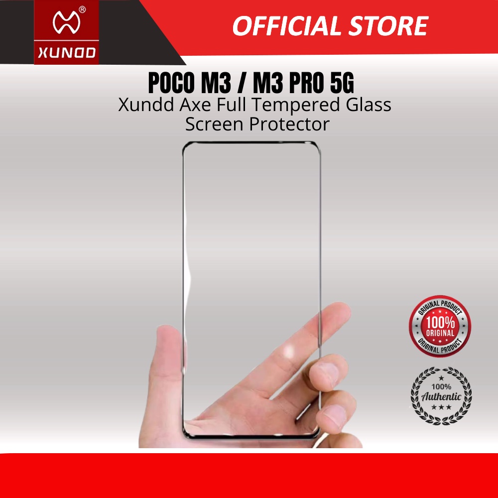 POCO M6 PRO 4G / M3 / M3 PRO 5G / POCO M5 Xundd Axe Full Tempered Glass ...