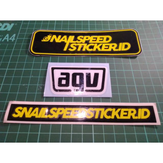 Agv logo helmet cutting Sticker 7x3.5 cm | Shopee Philippines