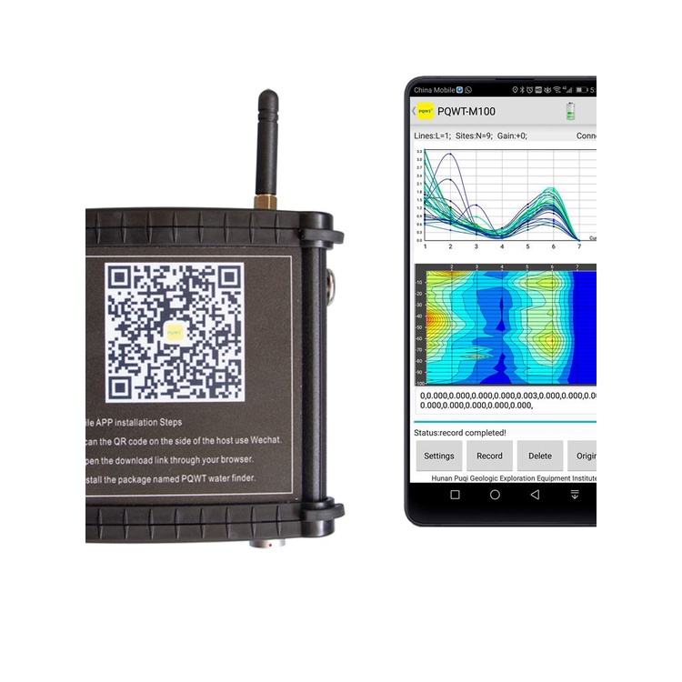 PQWT M100 Underground Water Detector100 meters mobile underground water ...