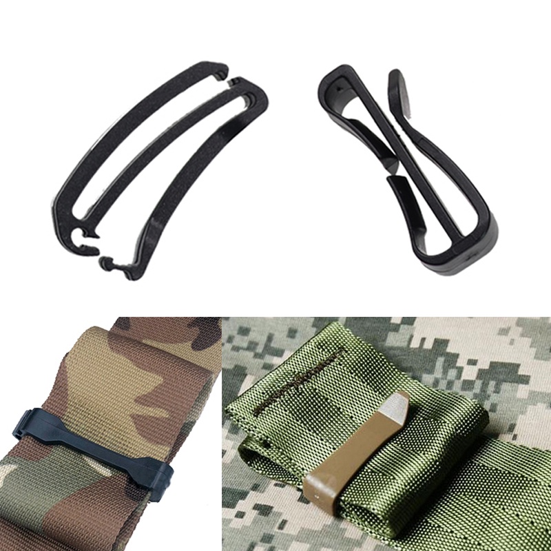 5Pcs 20/25/32/38/50mm waist belt ending clip molle attachment webbing ...