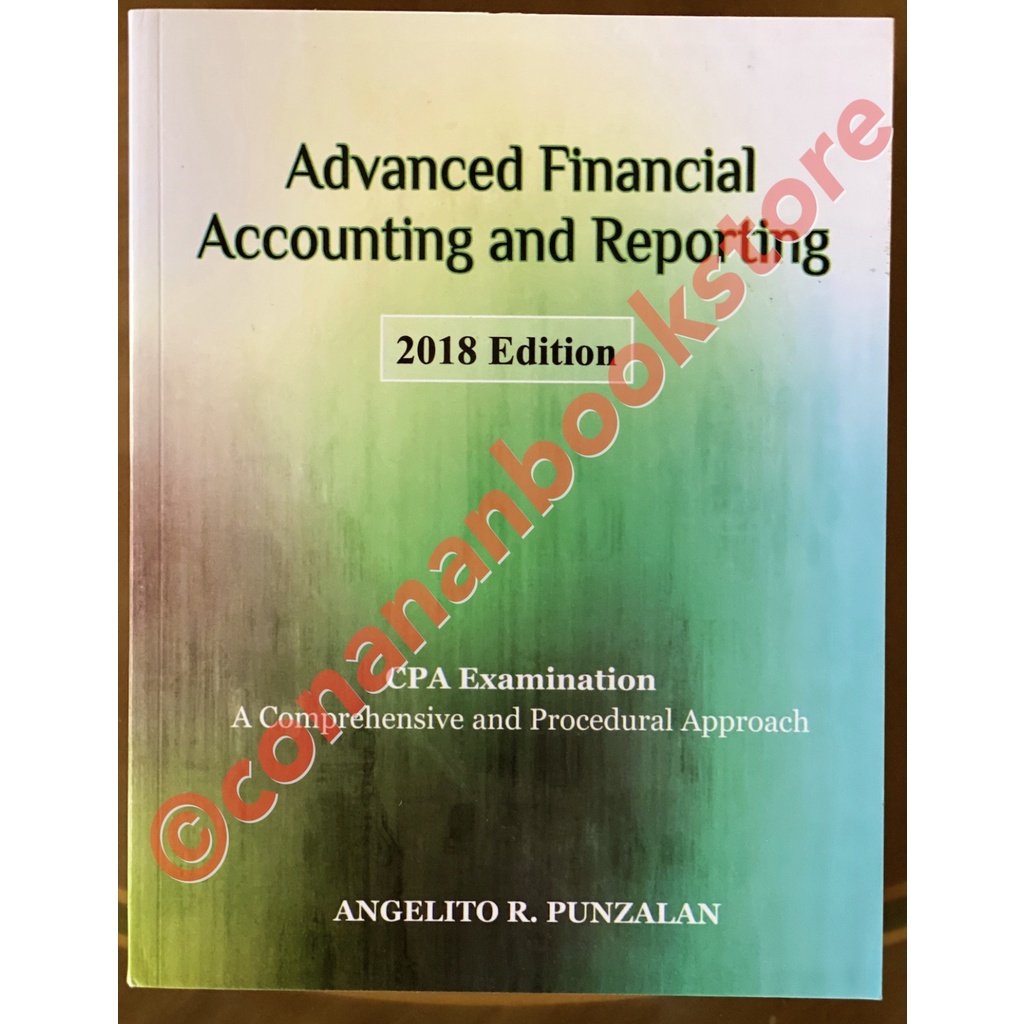 Advanced Financial Accounting & Reporting 2018 by Angelito Punzalan ...